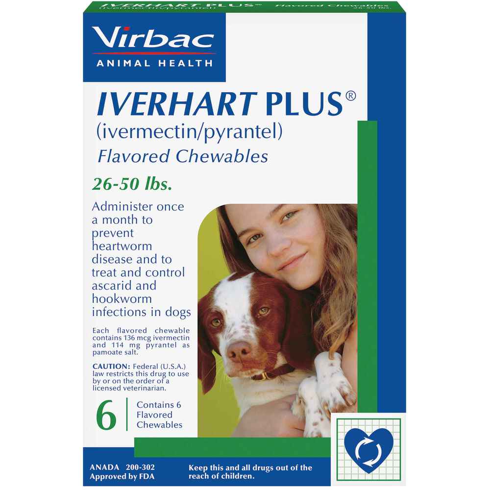 Iverhart Plus 26 - 50 lbs 6 pk