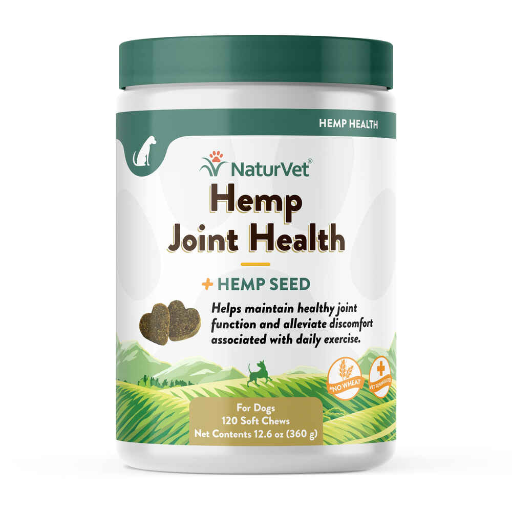 NaturVet Hemp Joint Health Plus Hemp Seed Supplement for Dogs Soft ...