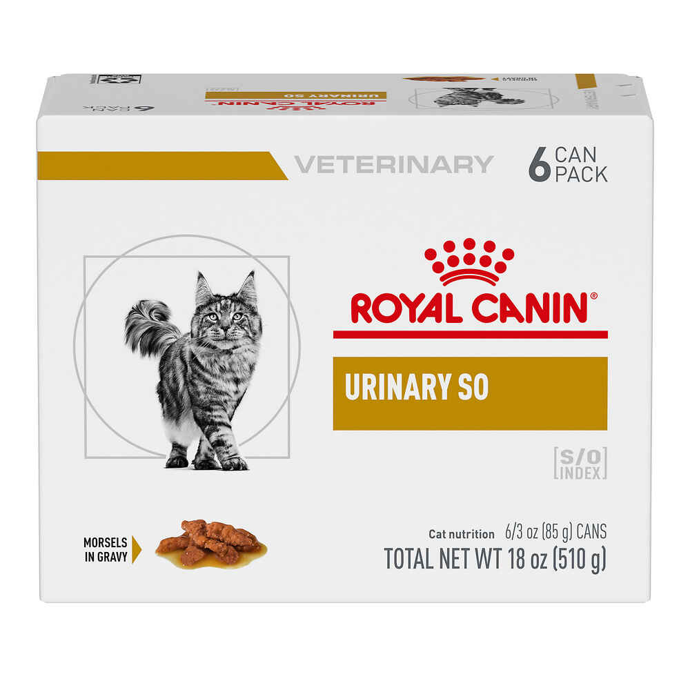 Royal Canin Veterinary Diet Feline Urinary SO Morsels In Gravy Wet Cat ...