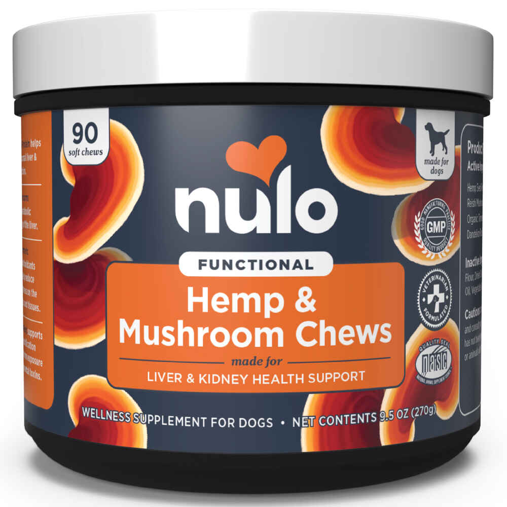 Nulo Soft Chew Hemp & Mushroom Supplement for Dogs 90 ct