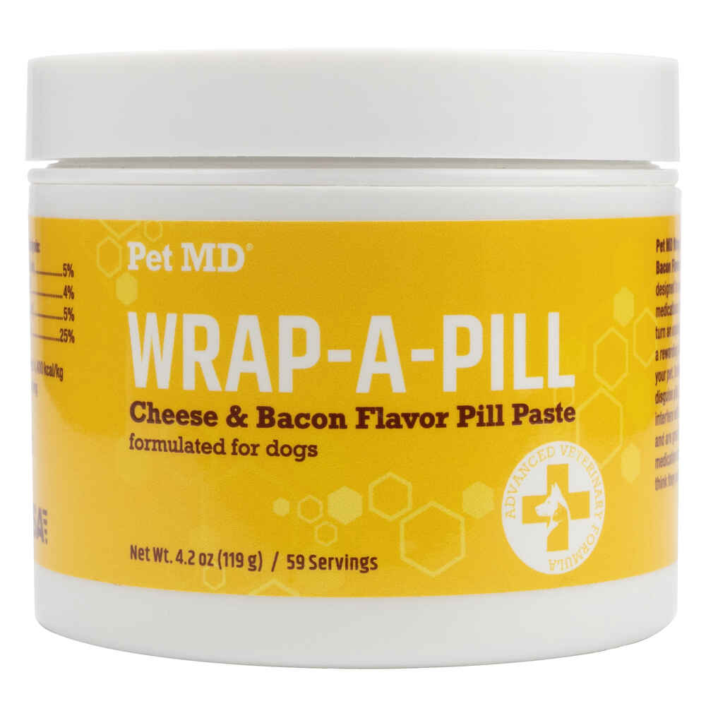 Pet MD Wrap-A-Pill Cheese & Bacon Flavor Pill Paste for Dogs 4.2oz