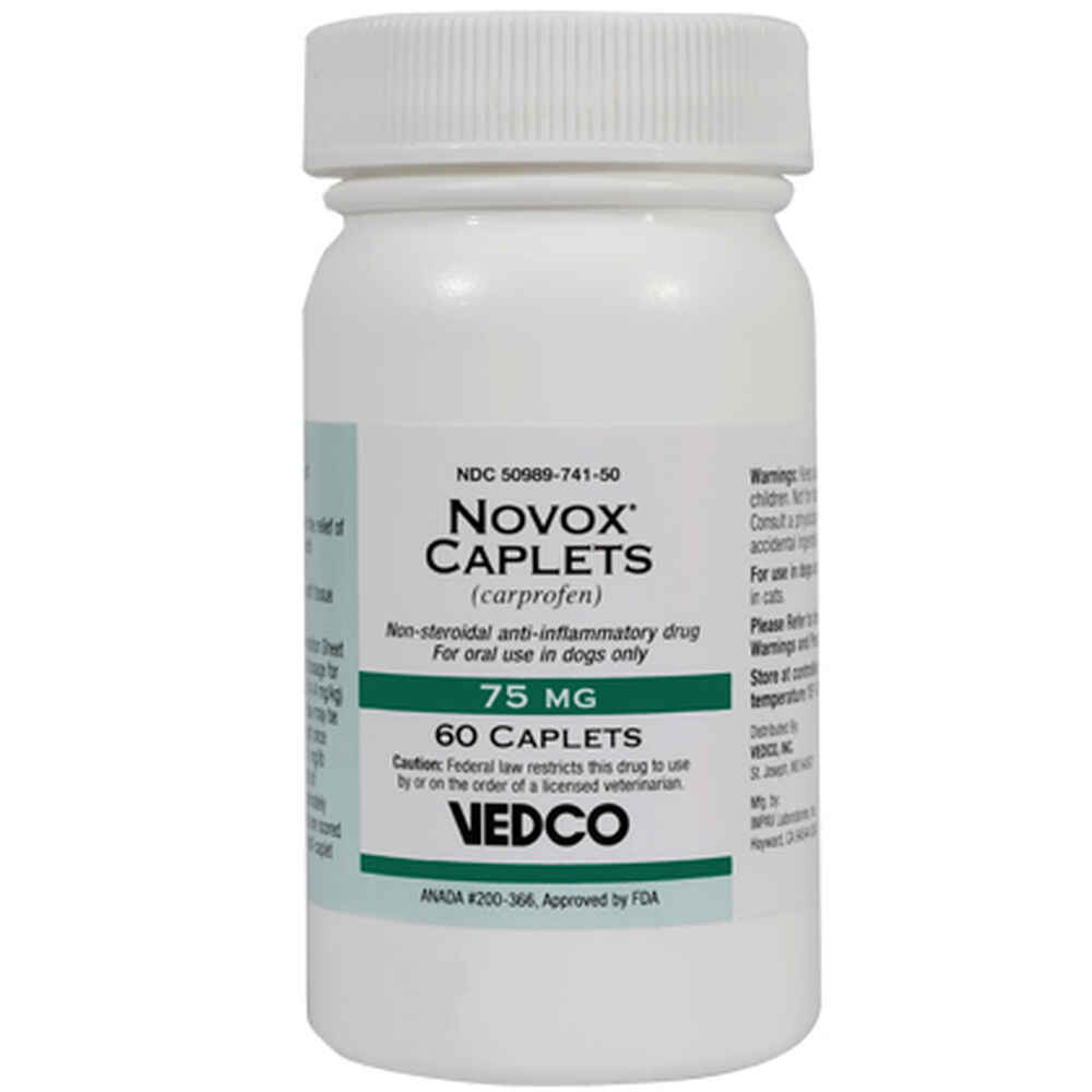 Novox Carprofen - Generic to Rimadyl 75 mg Caplets 60 ct