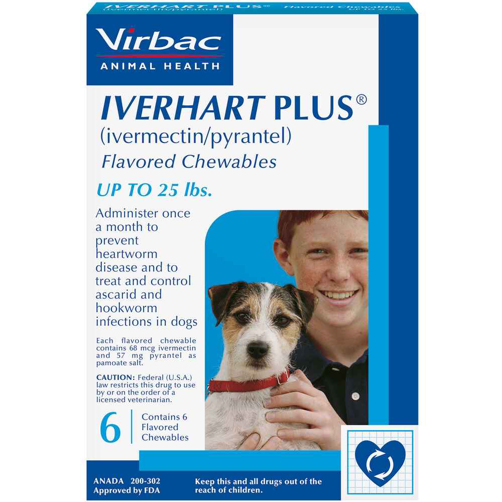 Iverhart Plus Up to 25 lbs 6 pk