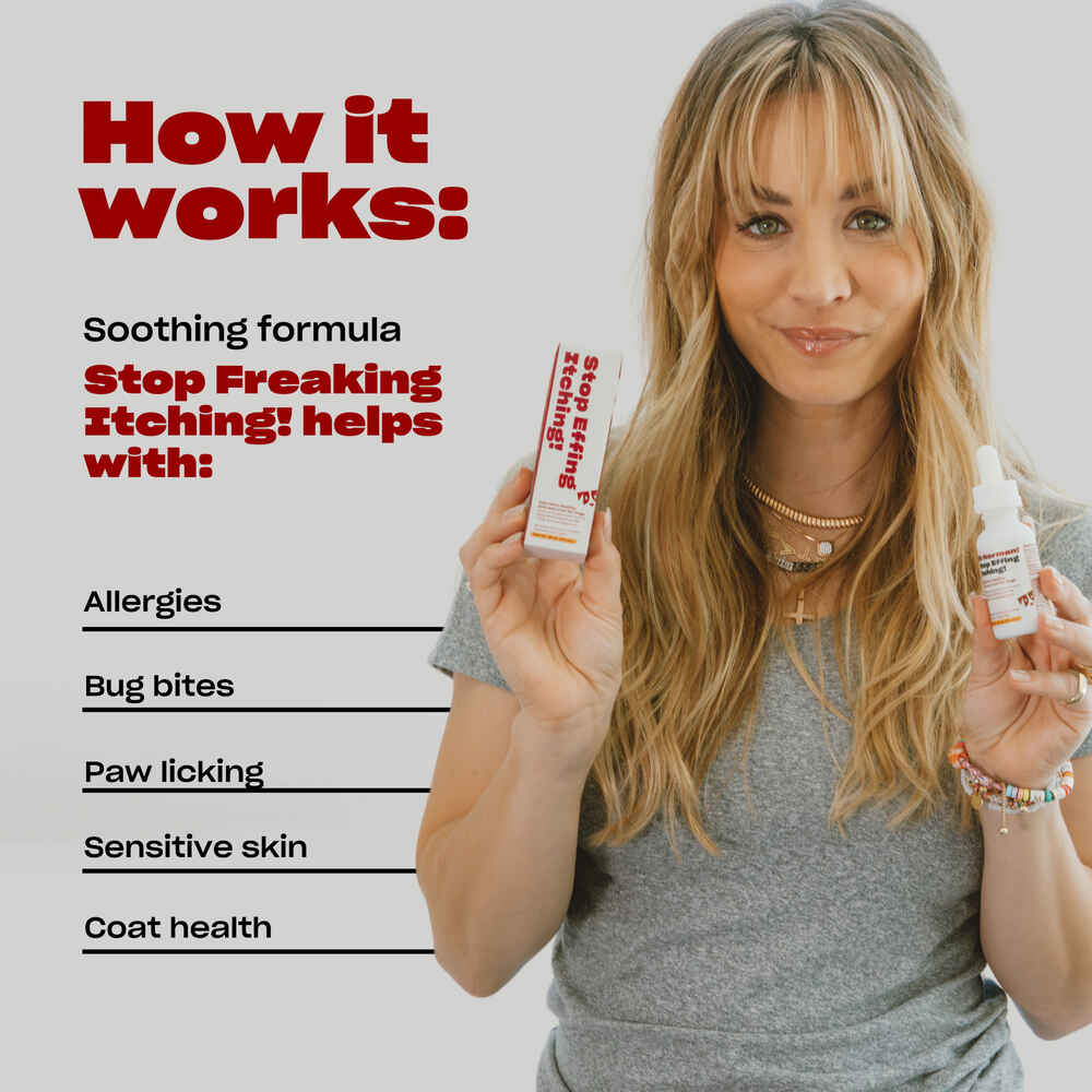 OH NORMAN! Stop Effing Itching! Liquid Skin & Coat Supplement for Dogs ...
