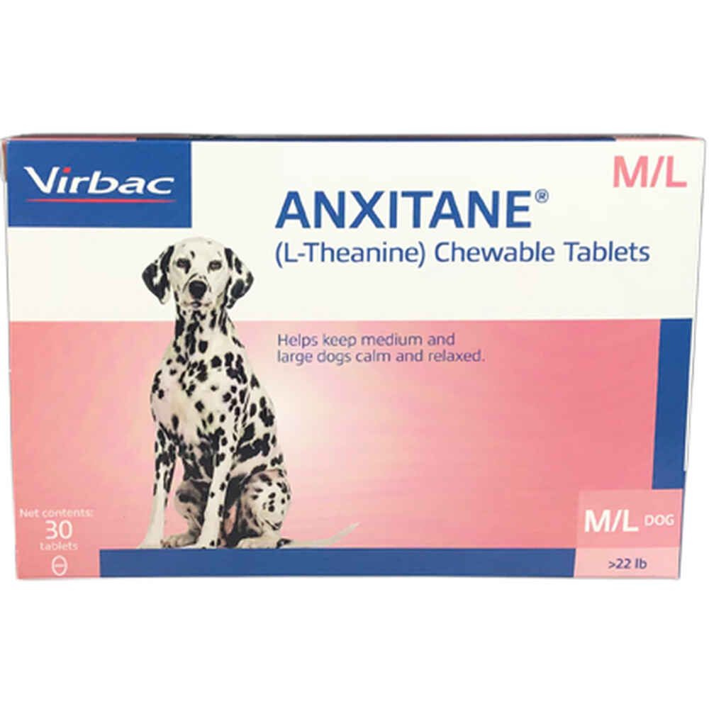 Virbac Anxitane M & L 22 lbs & up 100 mg tabs 30 ct