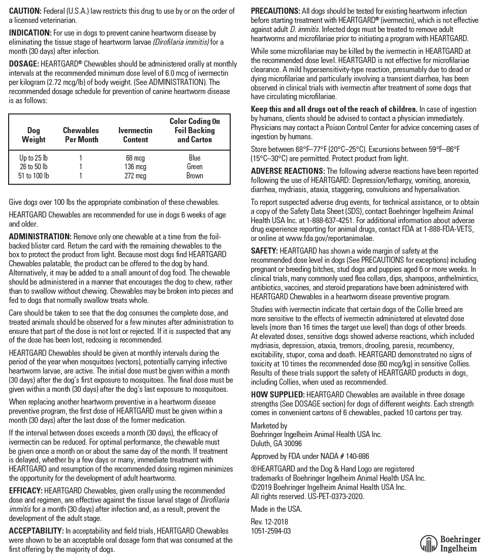 Heartgard Plus Product Label - 2 of 2